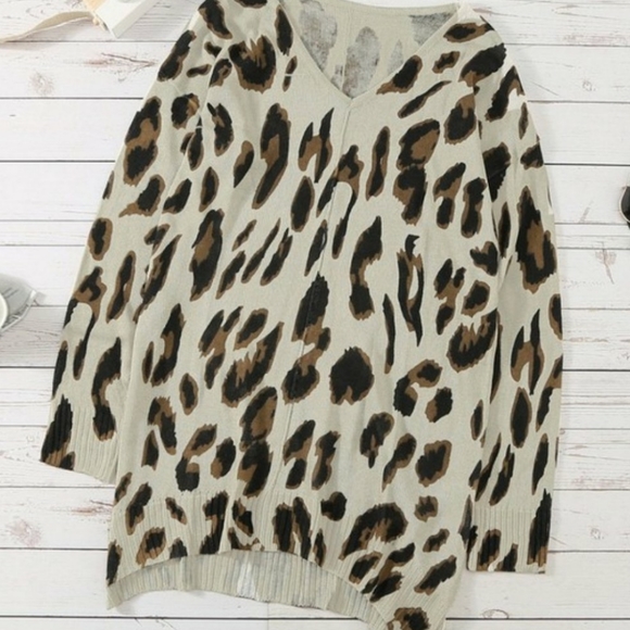 Sweaters | Leopard Print Sweater Nwt | Poshmark
